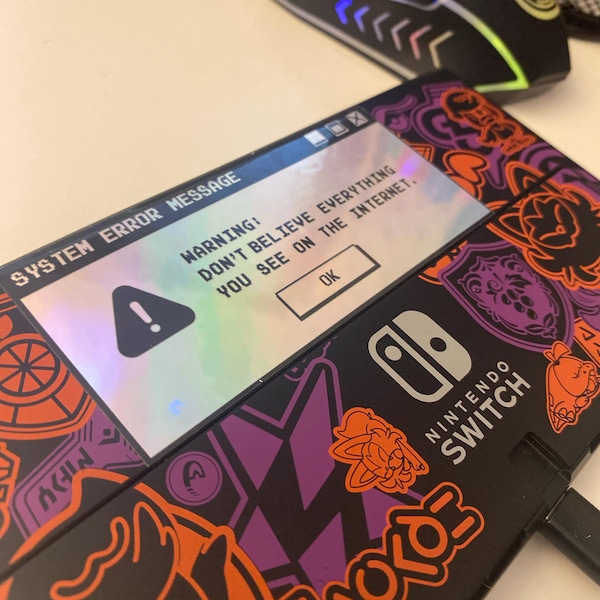 Computer Error Sticker | Y2K Aesthetic | Holographic Sticker | Kindle ...