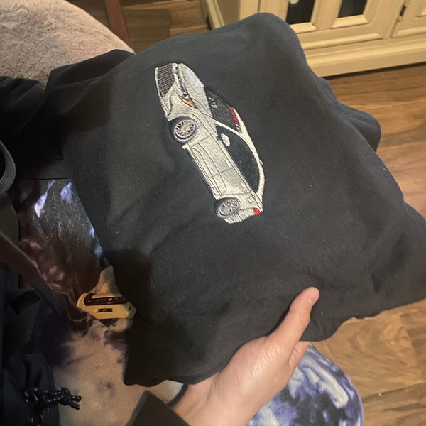 Custom Car Embroidered Sweatshirt, Race Car Hoodie, Car Lovers ...