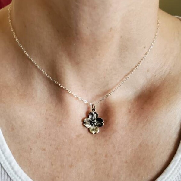 Tiny Cross Necklace. Sterling Silver Christian Faith Pendant. Petite ...