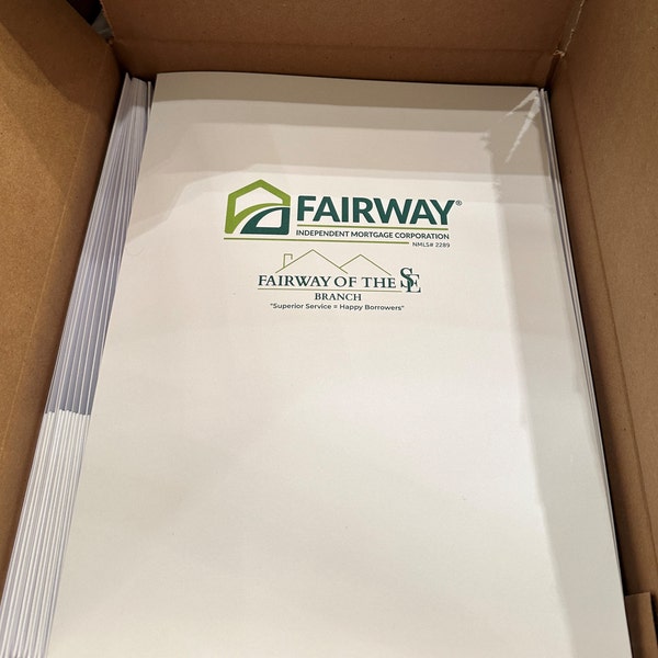 100 Custom Foil Stamped Pocket Folders, Branded Folders, Company ...