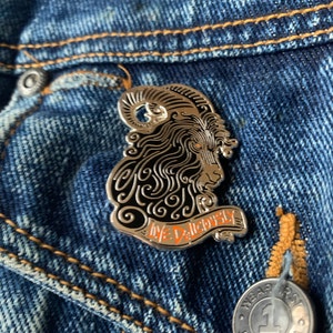 Live Deliciously Black Phillip Hard Enamel Pin - Etsy