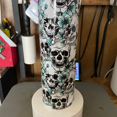 20 Oz Hot Pink Glitter STNA Sublimation Skinny Tumbler Design Straight ...