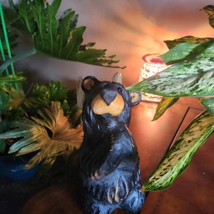 Tarzan Hanging Rope Wood Bear - Etsy