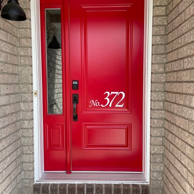 House Number Decal, Home Address Front Door Decal, Mailbox Number ...