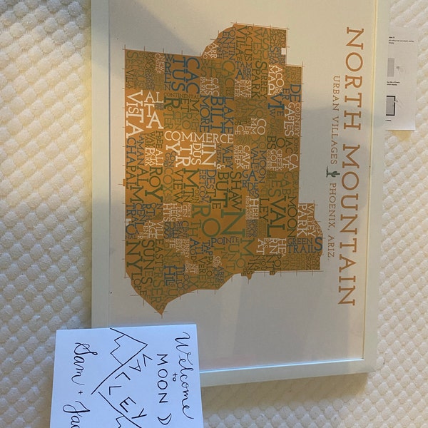 Midtown, Phoenix, Arizona Neighborhood Map Art Print - Etsy