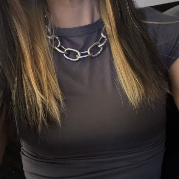 Stainless Steel Chain Necklace | Heavy Duty Chunky Silver Thick Queer ...