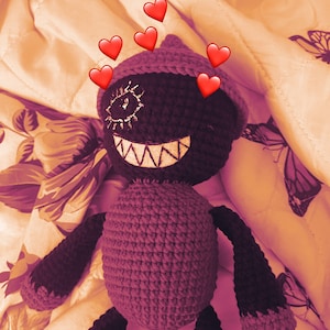 FNF True Expunged Plush, Custom FNF Crochet Doll - Etsy