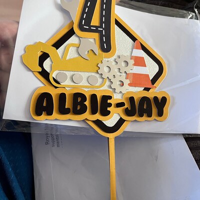 Dig Into the Fun With Our Custom Digger Cake Topper Perfect for Little ...