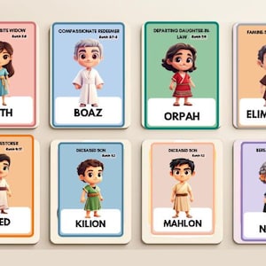 Judges Series, Bible Character Flashcards for Kids, Christian Education ...