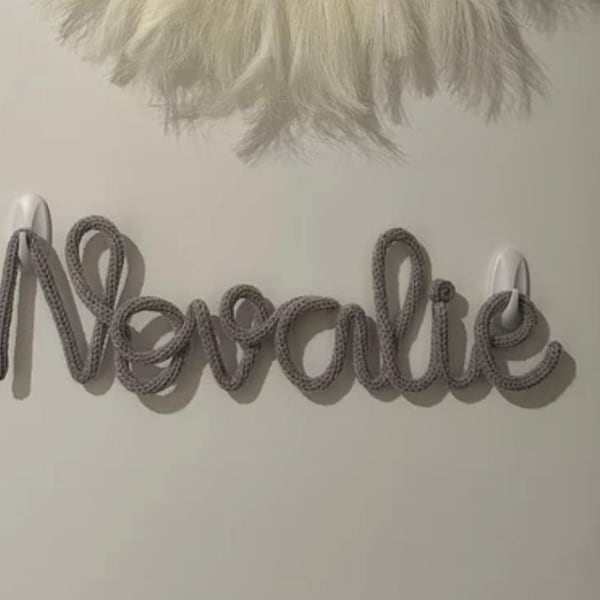 Custom Multi Colored Knitted Names Customized Baby Name for Nursery ...