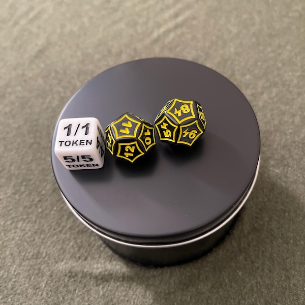 6x the Original Negative Dice Counters, Black -1/-1 for Magic: the ...