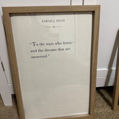 Ember of Light A Court of Thorns and Roses Quote SJM Book Wall Art ...