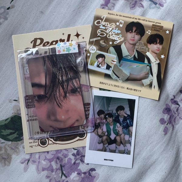 Enha Photocard Egghypen Broadcast No Doubt Daydream Fanmade Ot7 ...