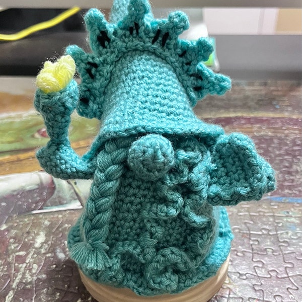 Statue of Liberty Gnome Crochet Pattern, Independence Day Gnome, Fourth ...