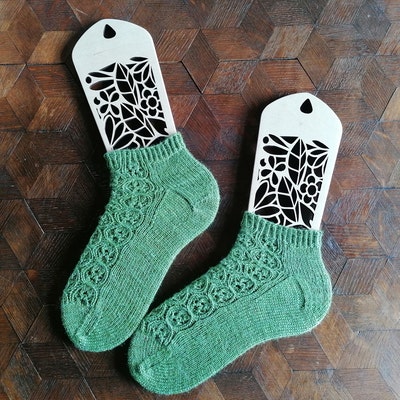 2 Pcs Wooden Sock Blockers, Sock Form, Christmas Gift for Knitter With ...