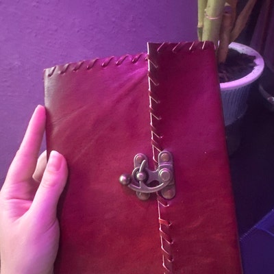 Professional Black Handmade Leather Journal Unruled A5 Strap With Lock ...