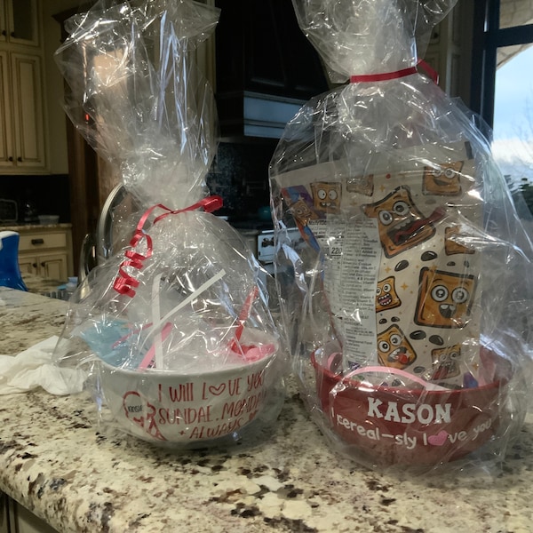 I Cereal-sly Love You Valentine's Day Bowls, Valentine's Day Gift ...