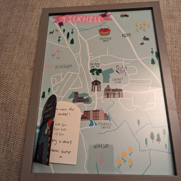 A4 Tickhill Map - Etsy