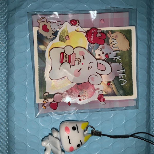 Colorful Animal Kawaii Phone Charms Cute Character Keychains Gotochi ...