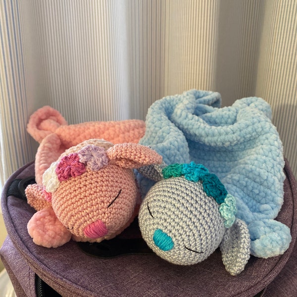 Crochet Instructions for a Comfort Blanket, Crochet Sheep, German ...