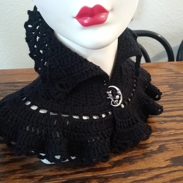 CROCHET PATTERN Gothic Collar, Victorian Gothic Crochet Pattern, Beaded ...