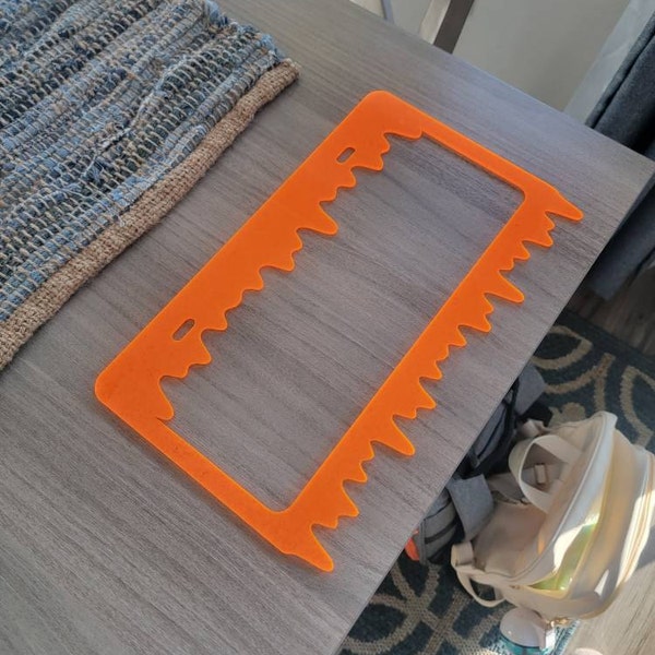 Motorcycle Slime Ooze License Plate Horizontal Frame Cover - JDM Plate ...