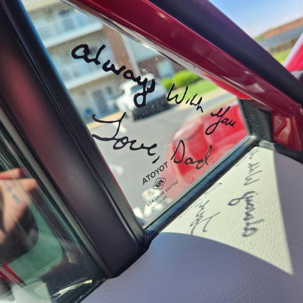 Turn Your Handwriting Into a Vinyl Decal Sticker | Custom Vinyl Decals ...