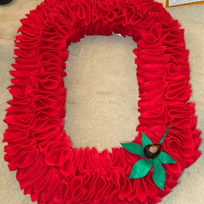 The Ohio State University Block O Wreath All Scarlet red - Etsy