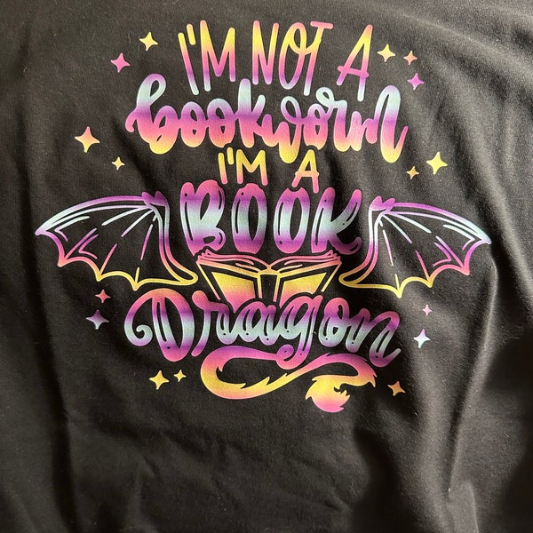 I'm Not a Bookworm I'm a Book Dragon SVG Book Quote Dragons Books Read ...