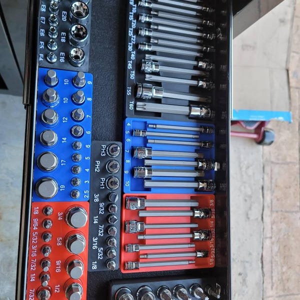 Master Bit Socket Organizer – Compatible With Harbor Freight Quinn 87pc ...