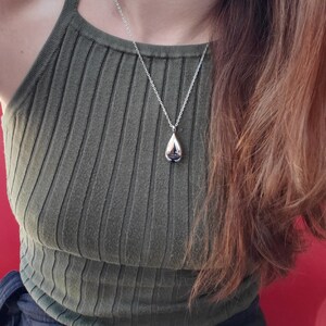 Cremation Urn Necklace Tiny Teardrop Urn Jewelry Cremation - Etsy
