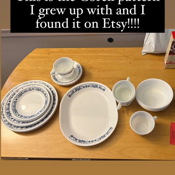 Corelle Country Cottage 37 Pc Dinnerware Set Pasta Plates Platter Mugs ...