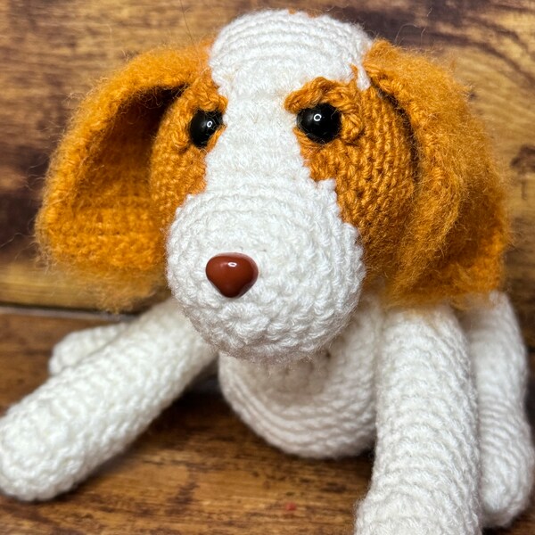 Spaniel Puppy Crochet Dog Pattern, Cavalier King Spaniel Amigurumi Dog ...