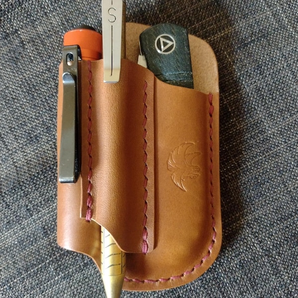 Edc Pocket Organizer,leather Pocket Organiser,edc Gear Pouch,sak ...
