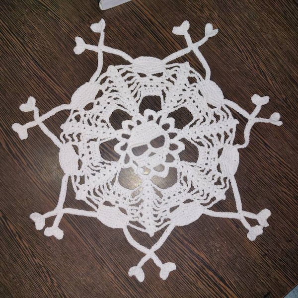 Skulls & Crossbones Doily Pattern - Base Pattern - Etsy