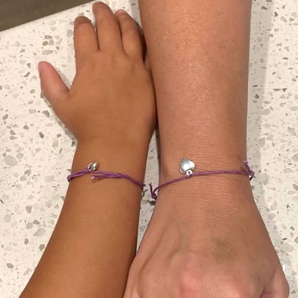 Back to School Mommy and Me Bracelet Set, First Day of School Jewelry ...