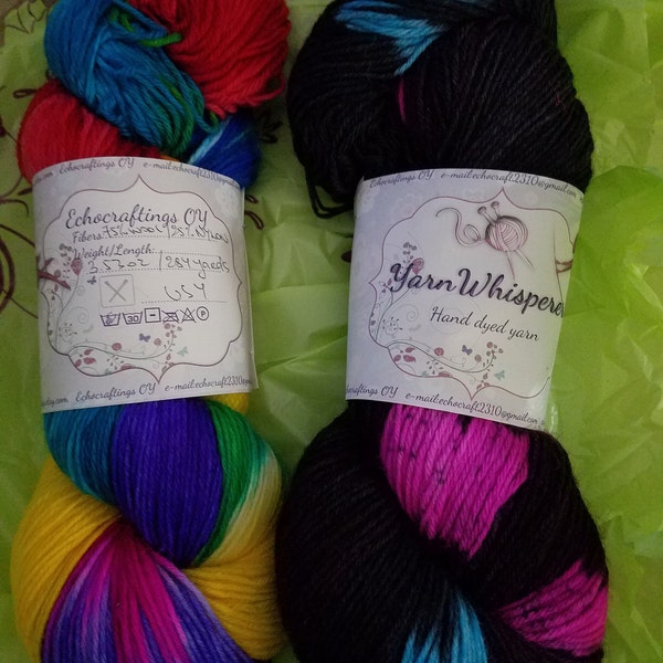 4 Skeins Gradient Alpaca Wool Yarn, Long Color Change Yarn, Ombre DK ...