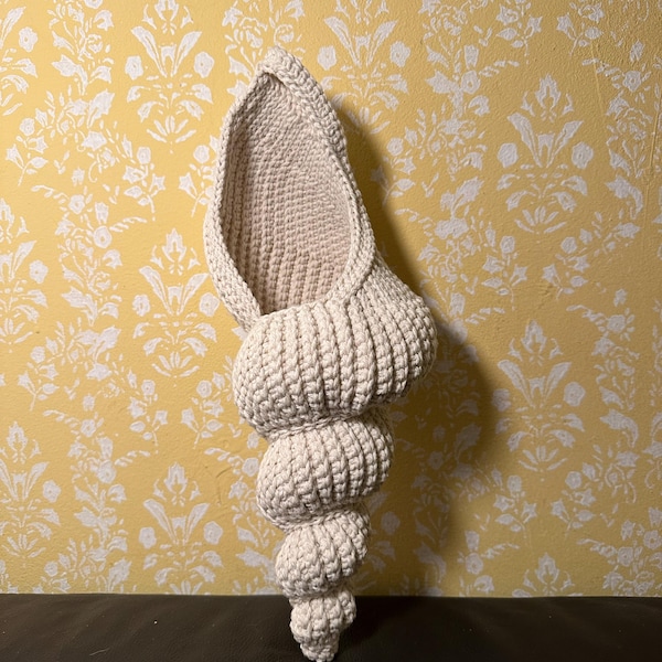 Nautilus Shell Crochet Basket Photo PDF Crochet Pattern, Detailed Photo ...