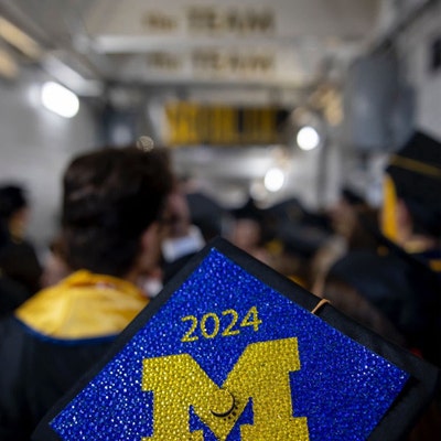 Blue Graduation Cap Topper, Custom Grad Cap, Graduation Cap Design ...