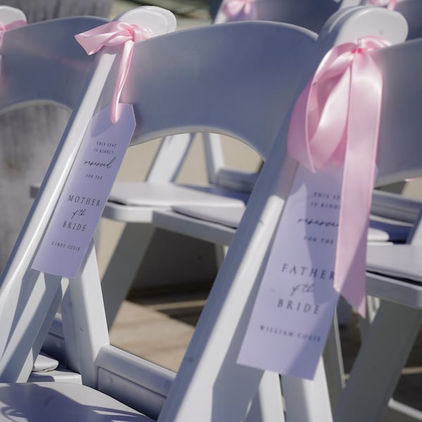 Editable Seating Tag Template, Reserved Seating Tag, Printable Chair ...