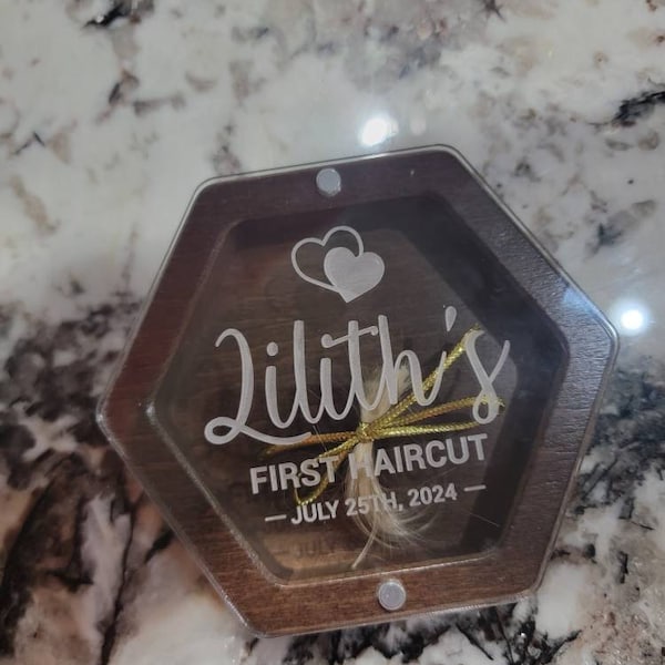 Babies First Haircut Box, Haircut Keepsake Box, Child Cutting off ...