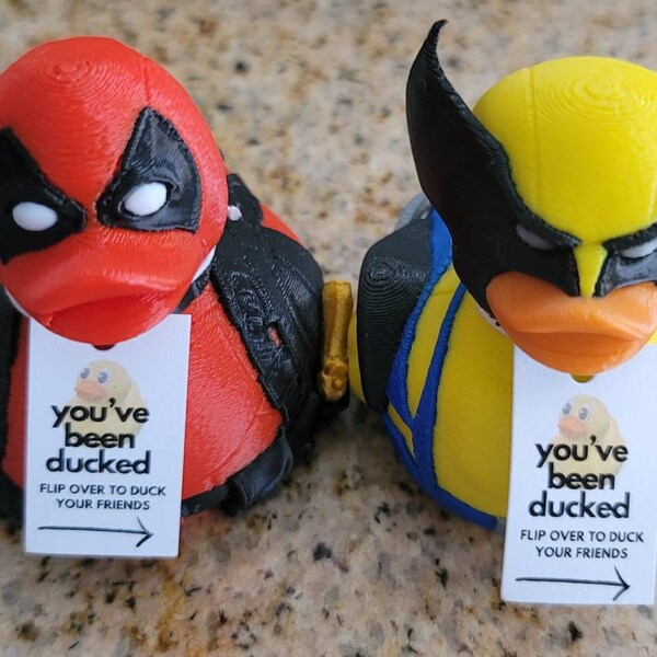 DEADPOOL and WOLVERINE Premium Ducks | Available in 4 Sizes | Deadpool ...