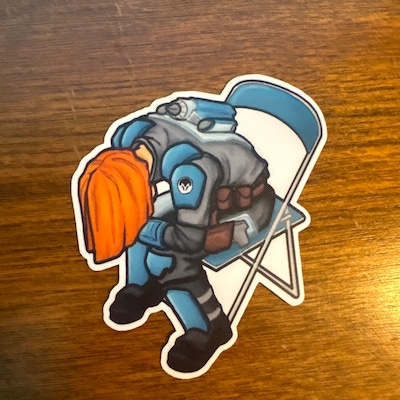 Samurai With Blue Eyes Sticker - Etsy