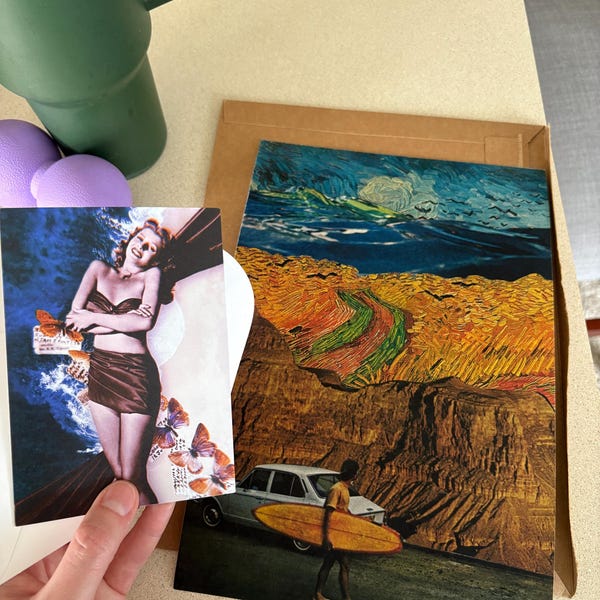 8x12 Food Road Trip - Surreal Collage Art - Dreamlike Wall Art ...