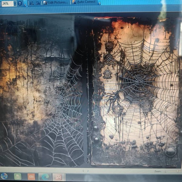 Creepy Spiderweb Junk Journal Pages Dark Fantasy Black Witchy ...
