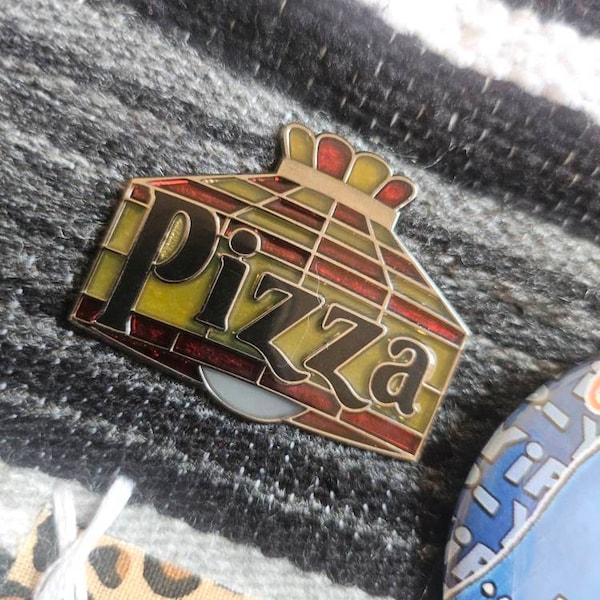 Pizza Lamp Enamel Pin - Etsy