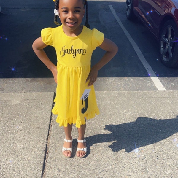 Kindergarten Graduation Dress, Girls Graduation Dress, Toddler Girls ...