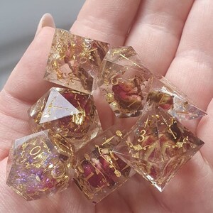 Purple Glitter Galaxy Dice Moth Dice Set - Etsy