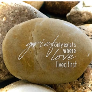 Engraved Word Rock Inspirational Quotes You Are My Rock - Etsy