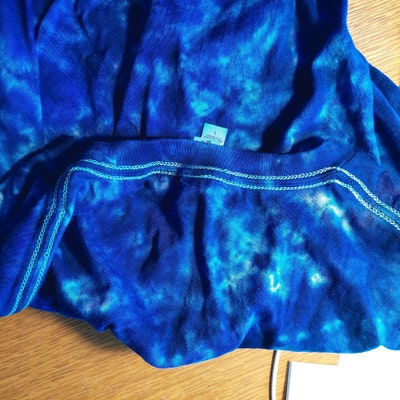 Deep Electric Rainbow Hand Dyed Tiedyed Rayon Gauze Long Skirt - Etsy